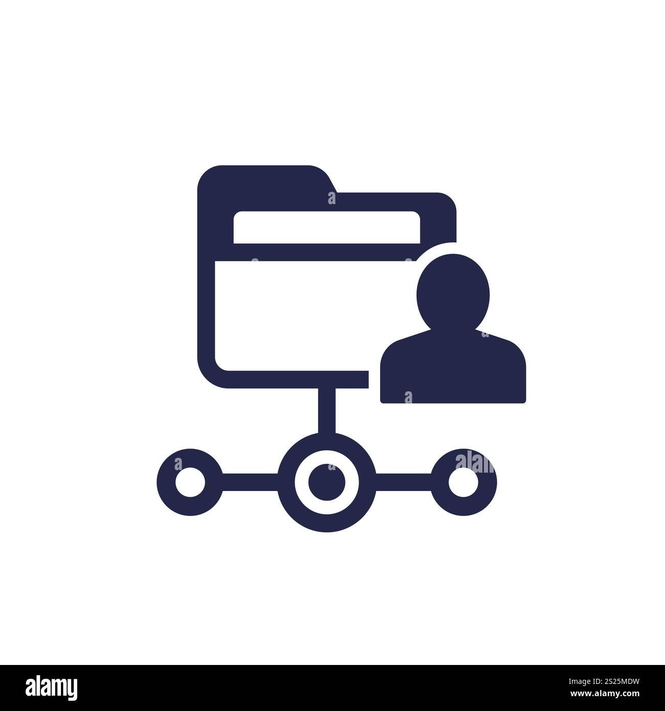 user directory, folder icon on white Stock Vector Image & Art - Alamy