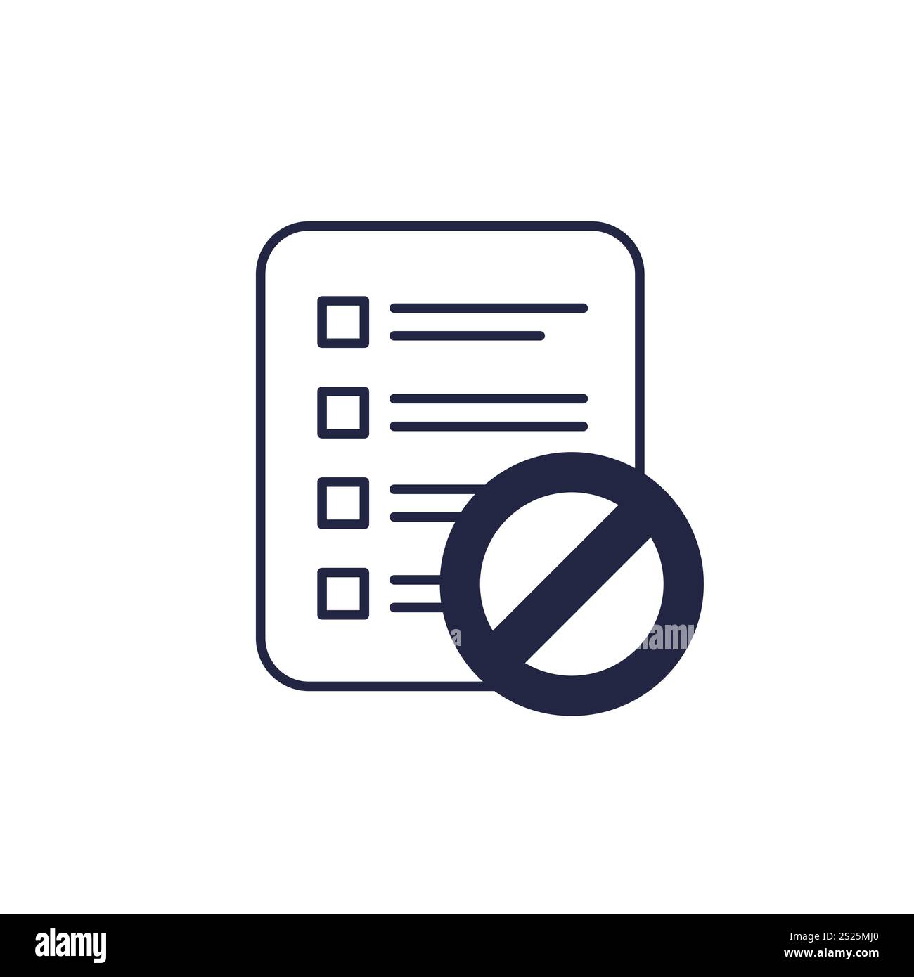 blacklist icon on white, vector Stock Vector Image & Art - Alamy
