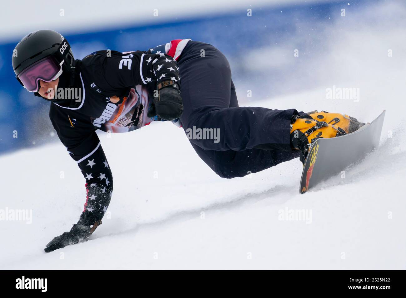 PFLUM Iris (USA) competing in the Visa Fis Snowboard World Cup 2025 ...