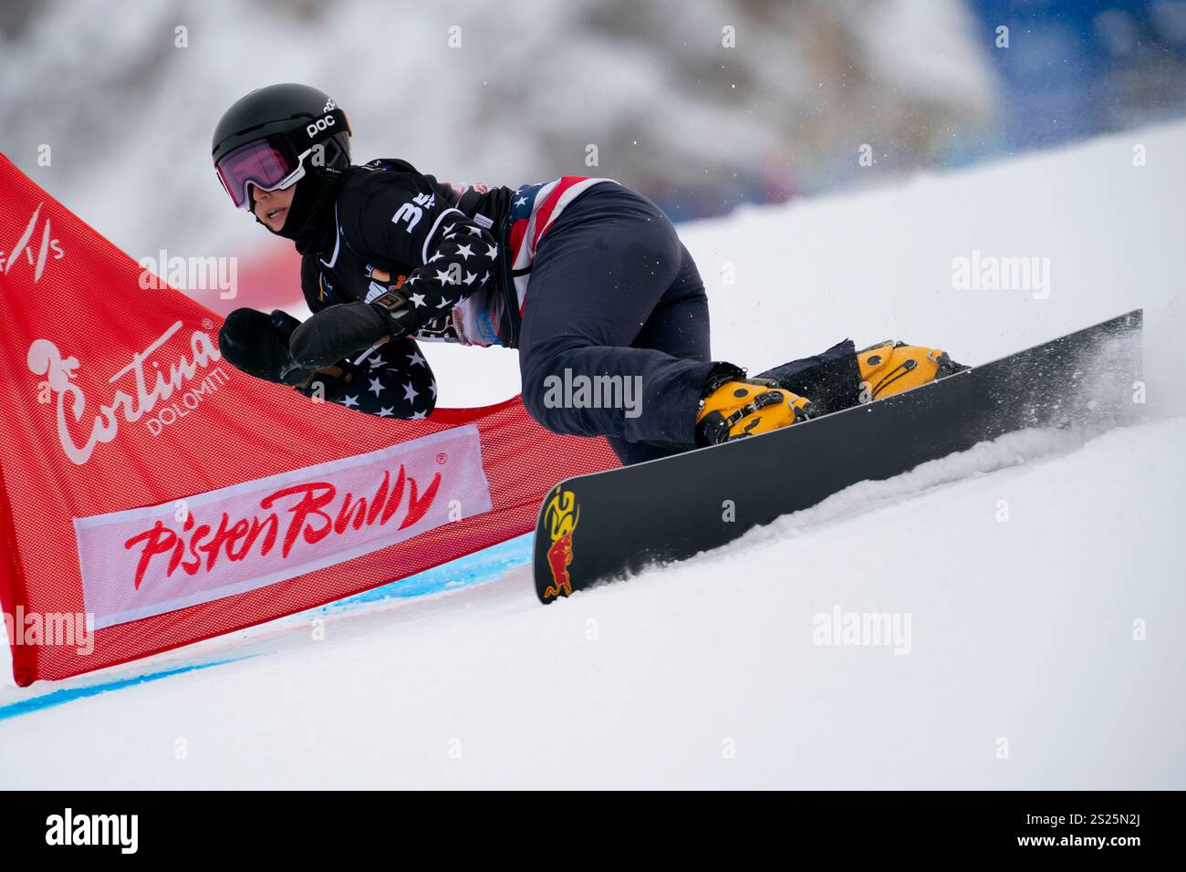 PFLUM Iris (USA) competing in the Visa Fis Snowboard World Cup 2025 ...