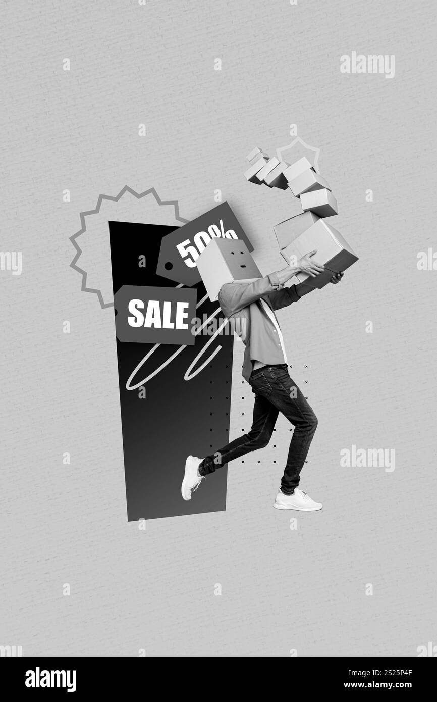 Creative 3d photo artwork graphics painting of funny funky guy running ...