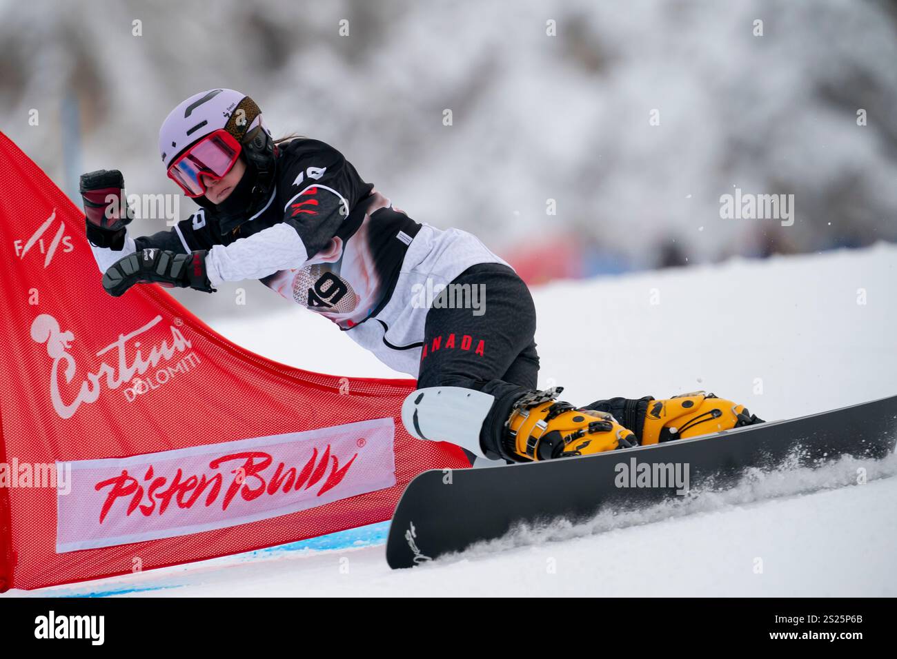 FARRELL Megan (CAN) competing in the Visa Fis Snowboard World Cup 2025 ...