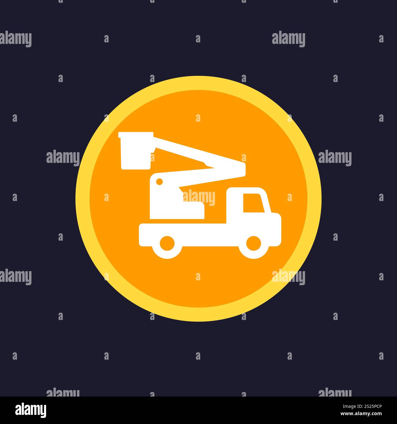 Telescopic lift truck Stock Vector Images - Alamy