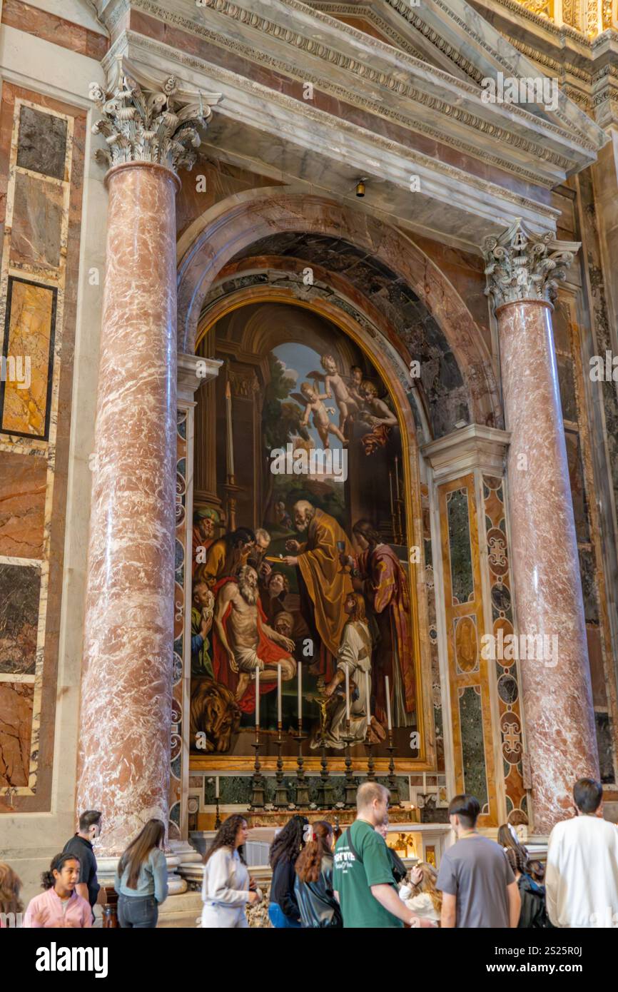 The Last Communion of St. Jerome by Domenichino in St. Peter's Basilica ...