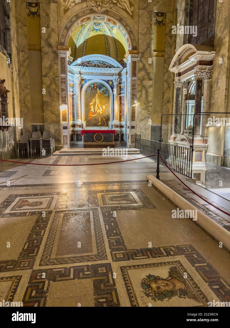 Altar in the Church of St. Paul of Three Fountains at the Abbey of the ...