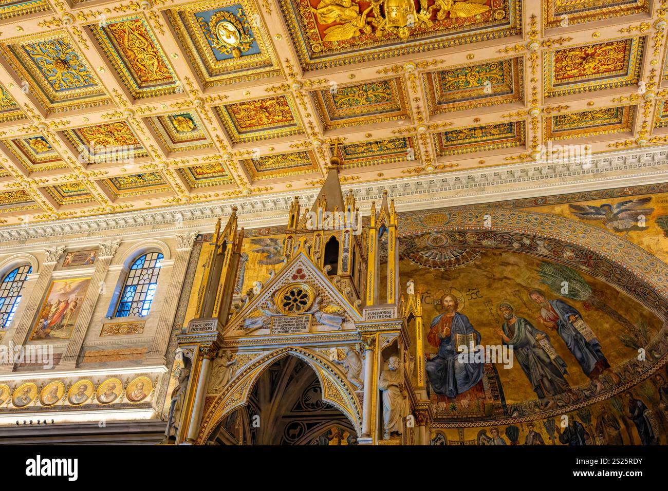 The Gothic-style ciborium in the Basilica of St. Paul Outside the Walls ...
