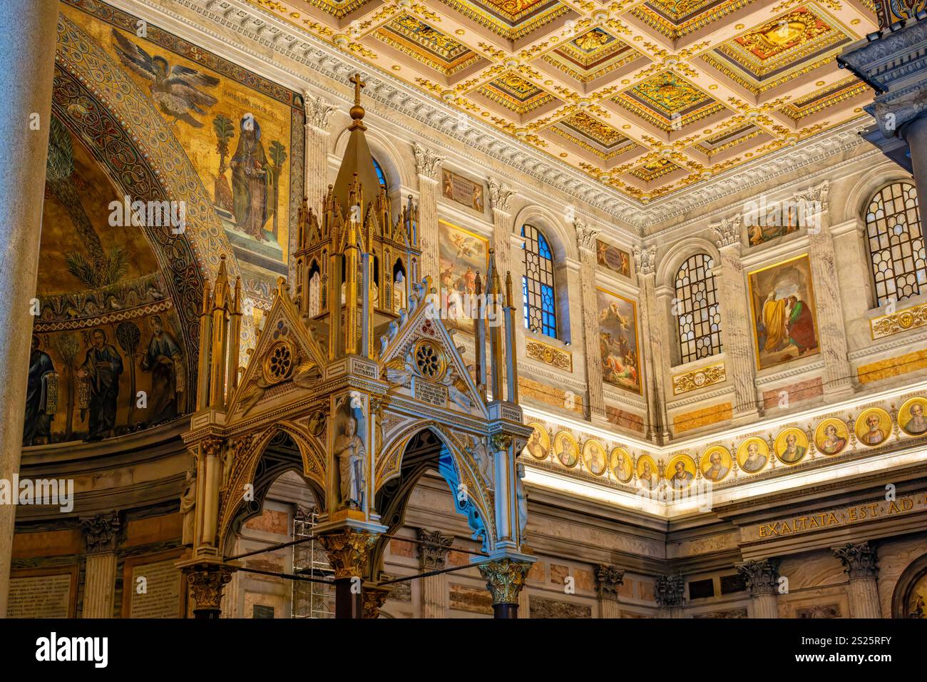 The Gothic-style ciborium in the Basilica of St. Paul Outside the Walls ...