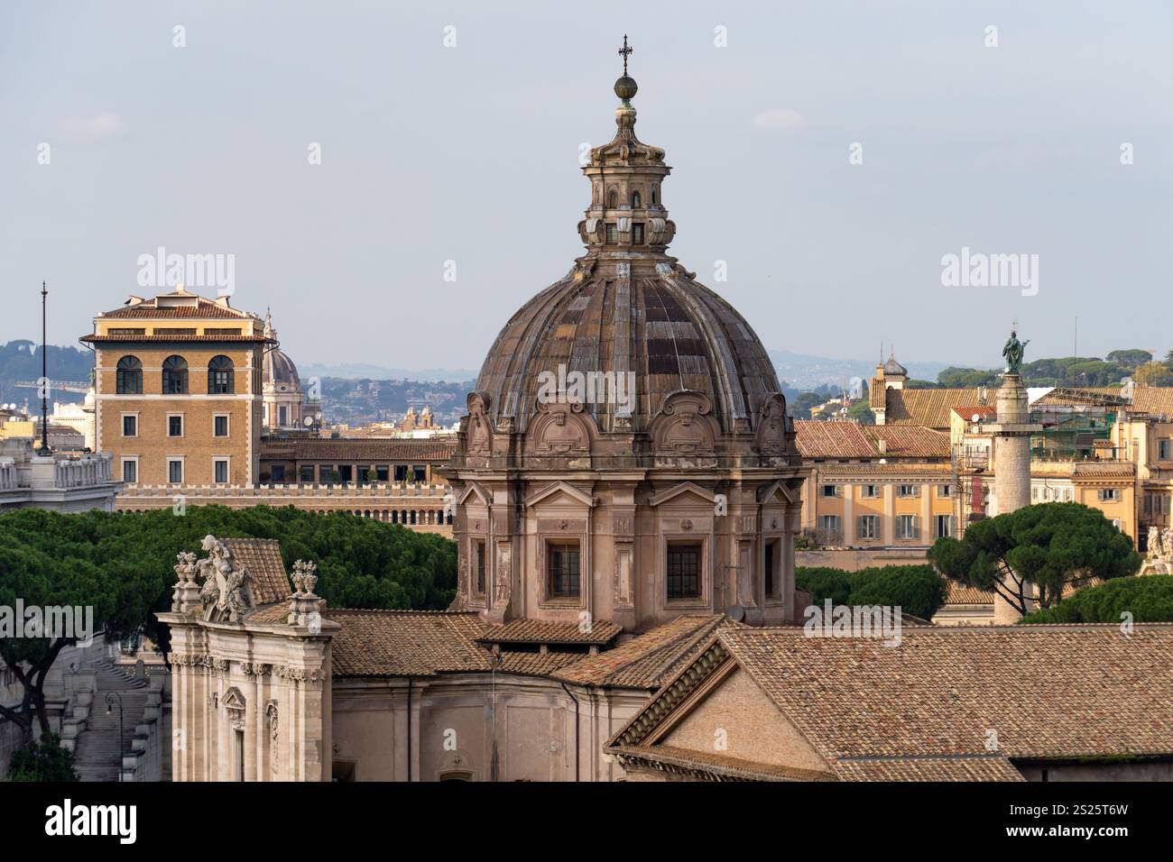 Dome of the Church of Saints Luca and Martina, located in the Roman ...