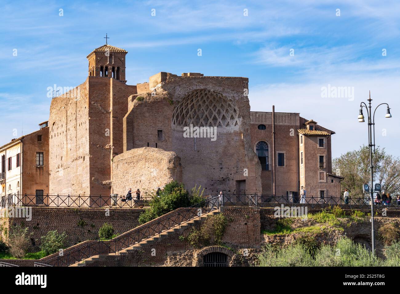 The ancient Roman Temple of Venus and Roma in the Colosseum ...