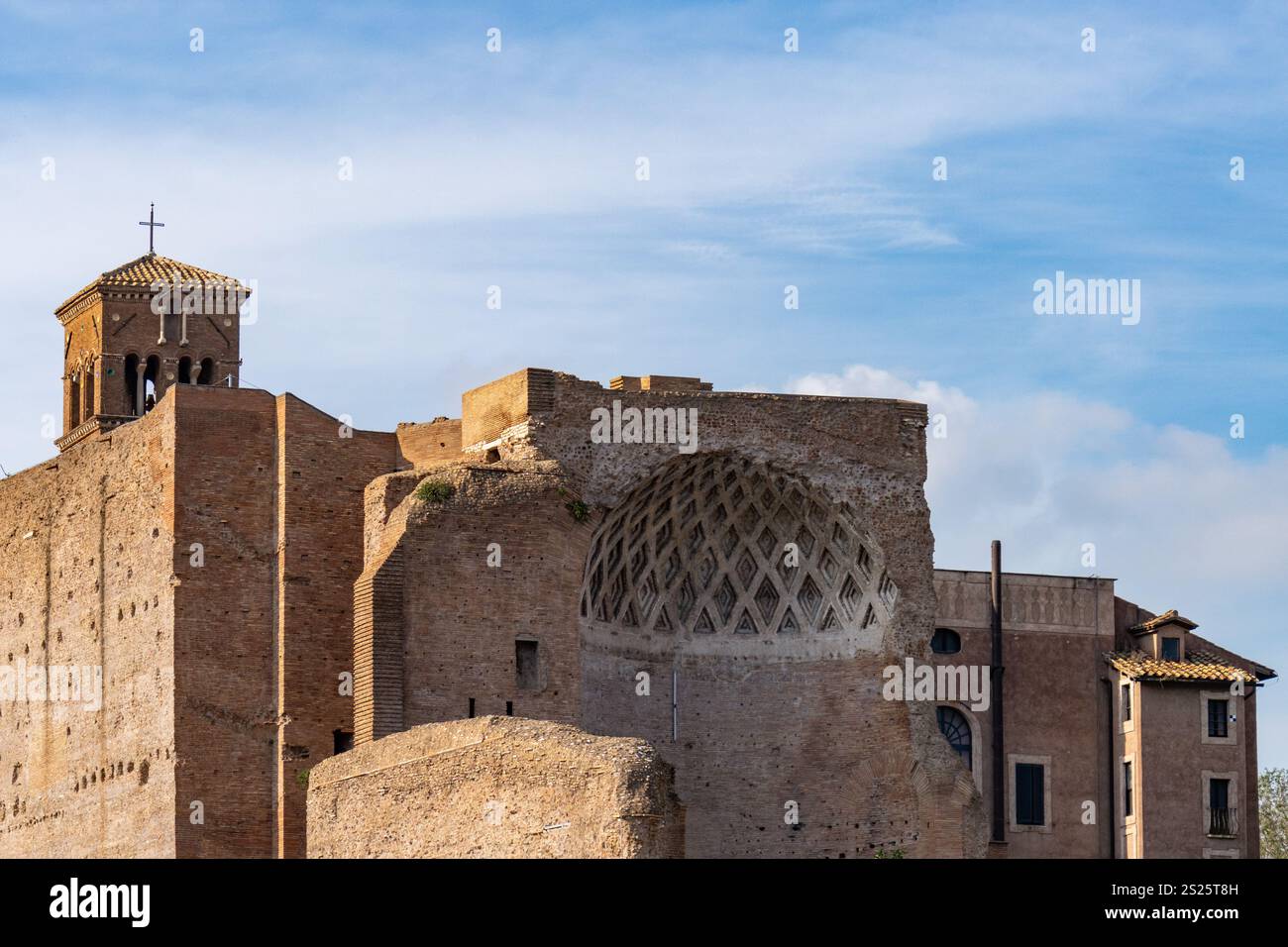 The ancient Roman Temple of Venus and Roma in the Colosseum ...