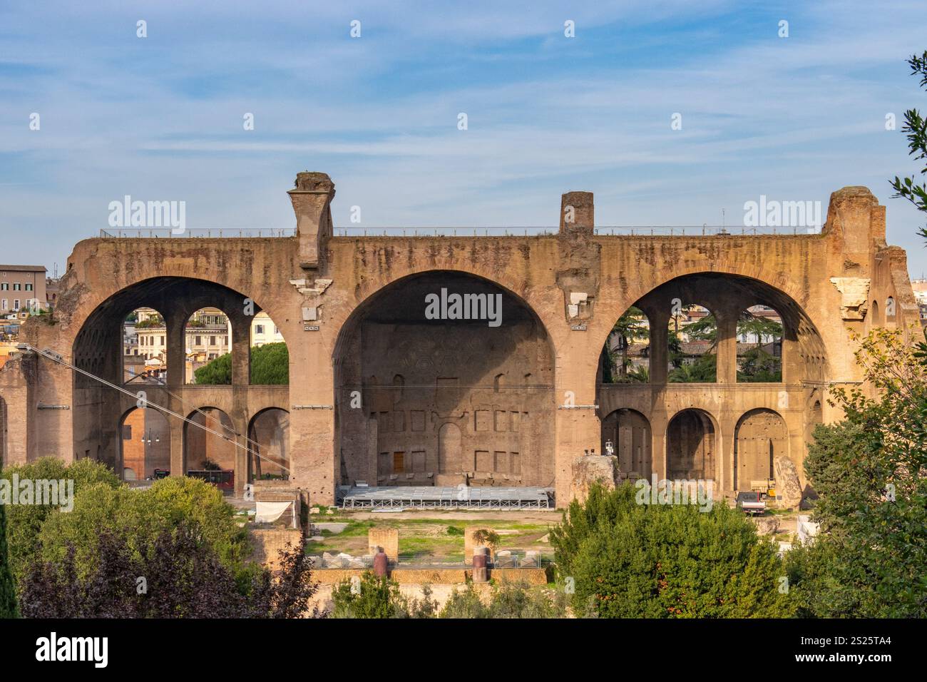 Basilica of Maxentius and Constantine in the Roman Forum in the ...