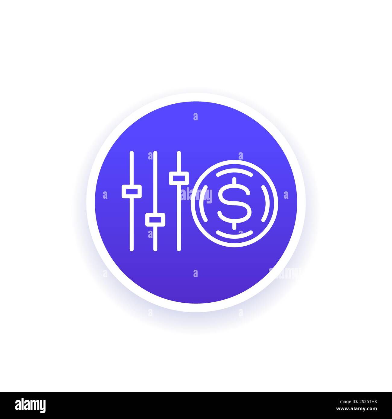 flexible price line icon, dynamic pricing vector Stock Vector Image ...