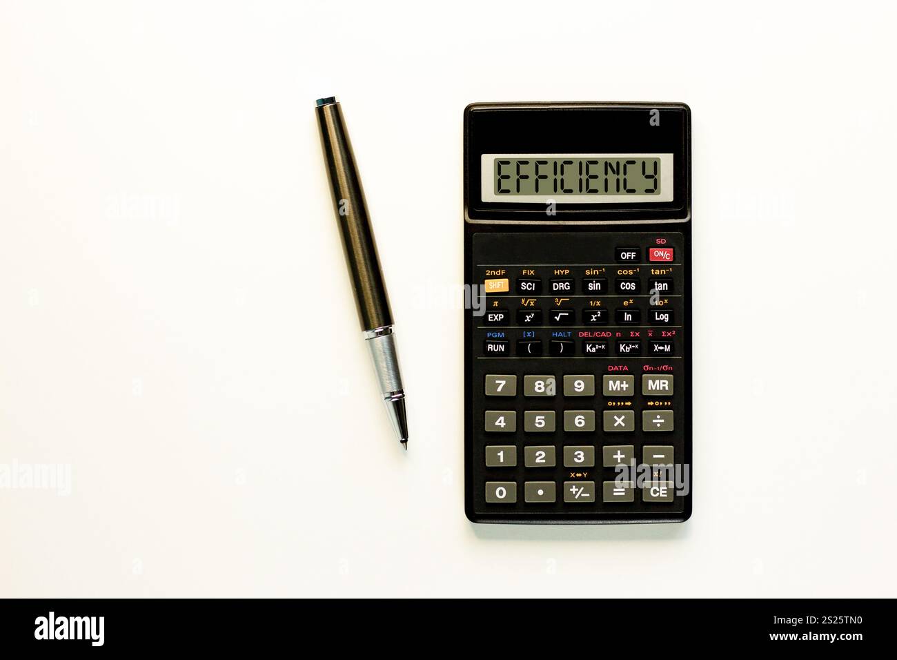 Efficiency symbol. Concept word Efficiency on beautiful white black ...