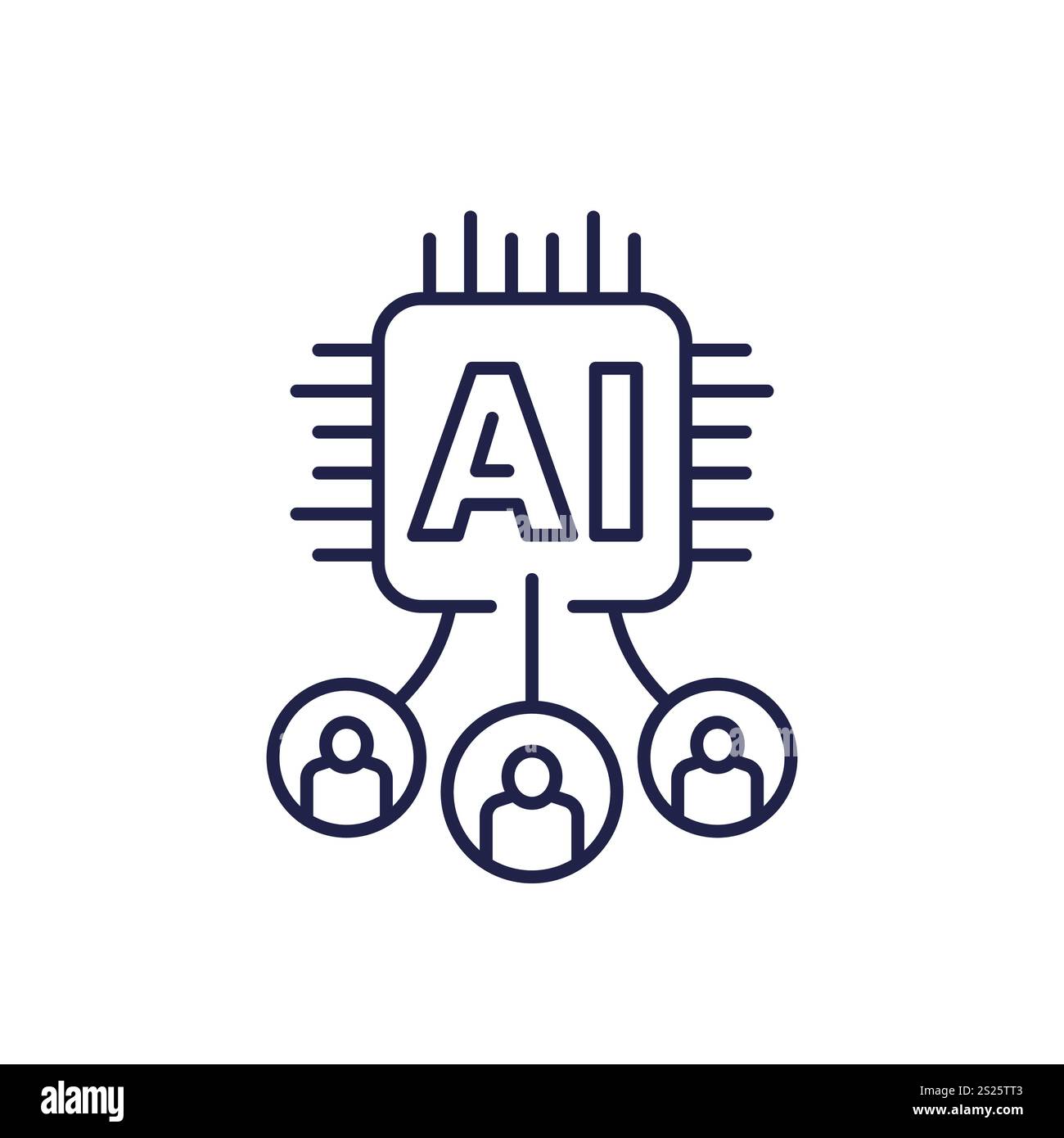 Computer machine interaction Cut Out Stock Images & Pictures - Alamy