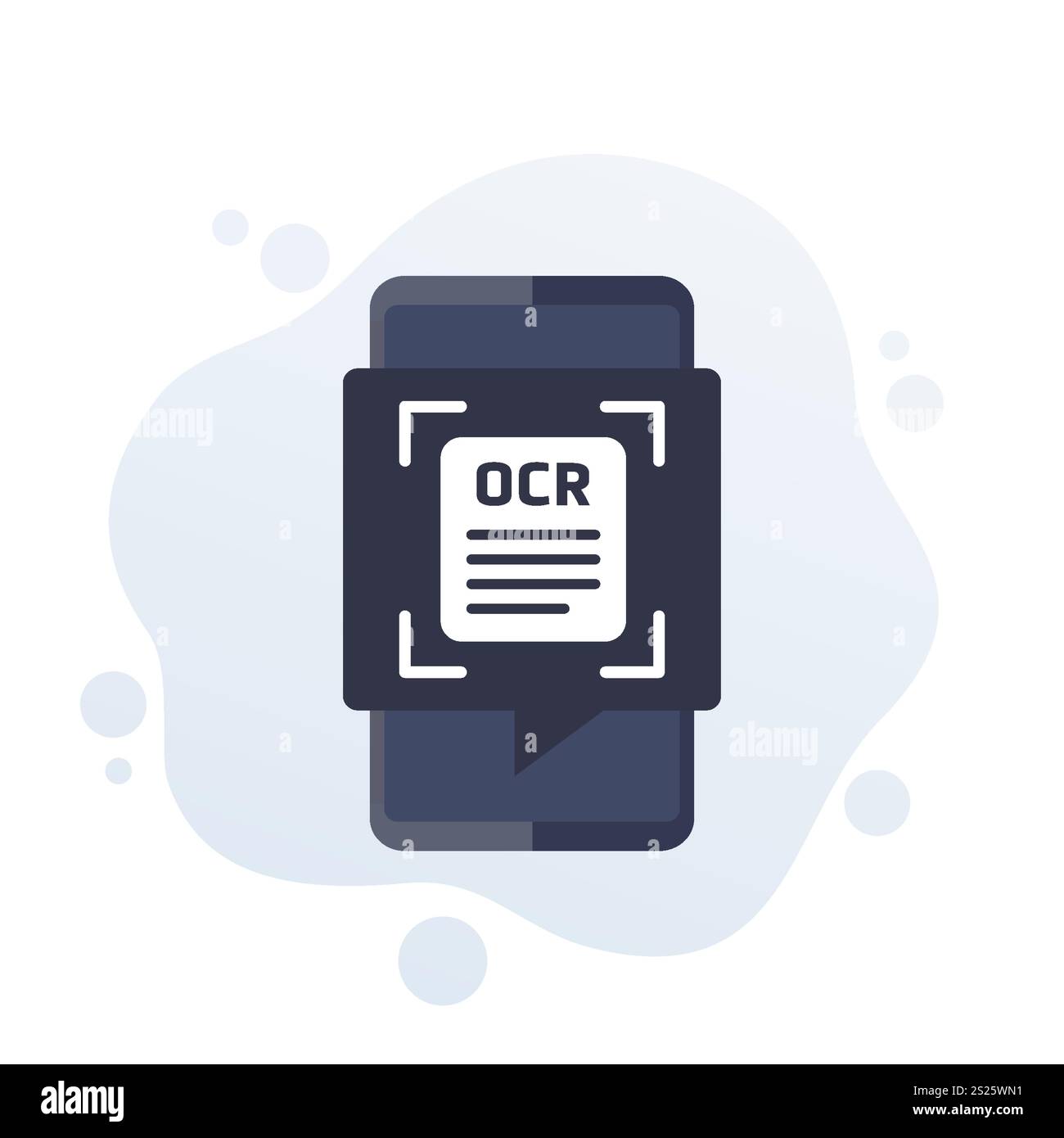 OCR, Optical character recognition app icon Stock Vector Image & Art - Alamy