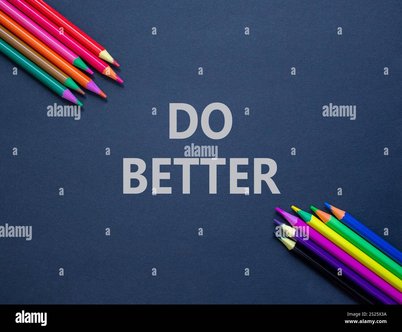 Do better symbol. Concept words Do better on beautiful black paper ...