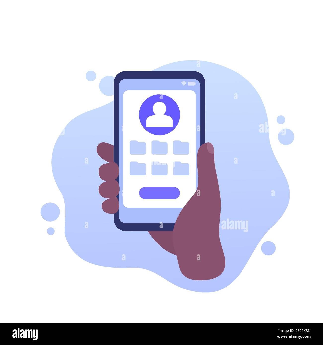 Folder icon user in Cut Out Stock Images & Pictures - Alamy