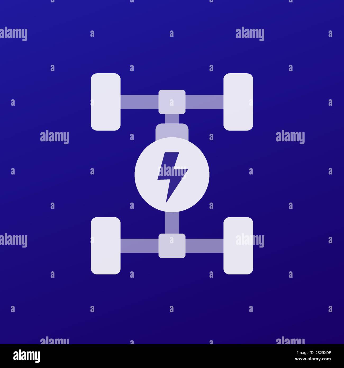 Electric chassis, EV, car platform vector icon Stock Vector Image & Art ...