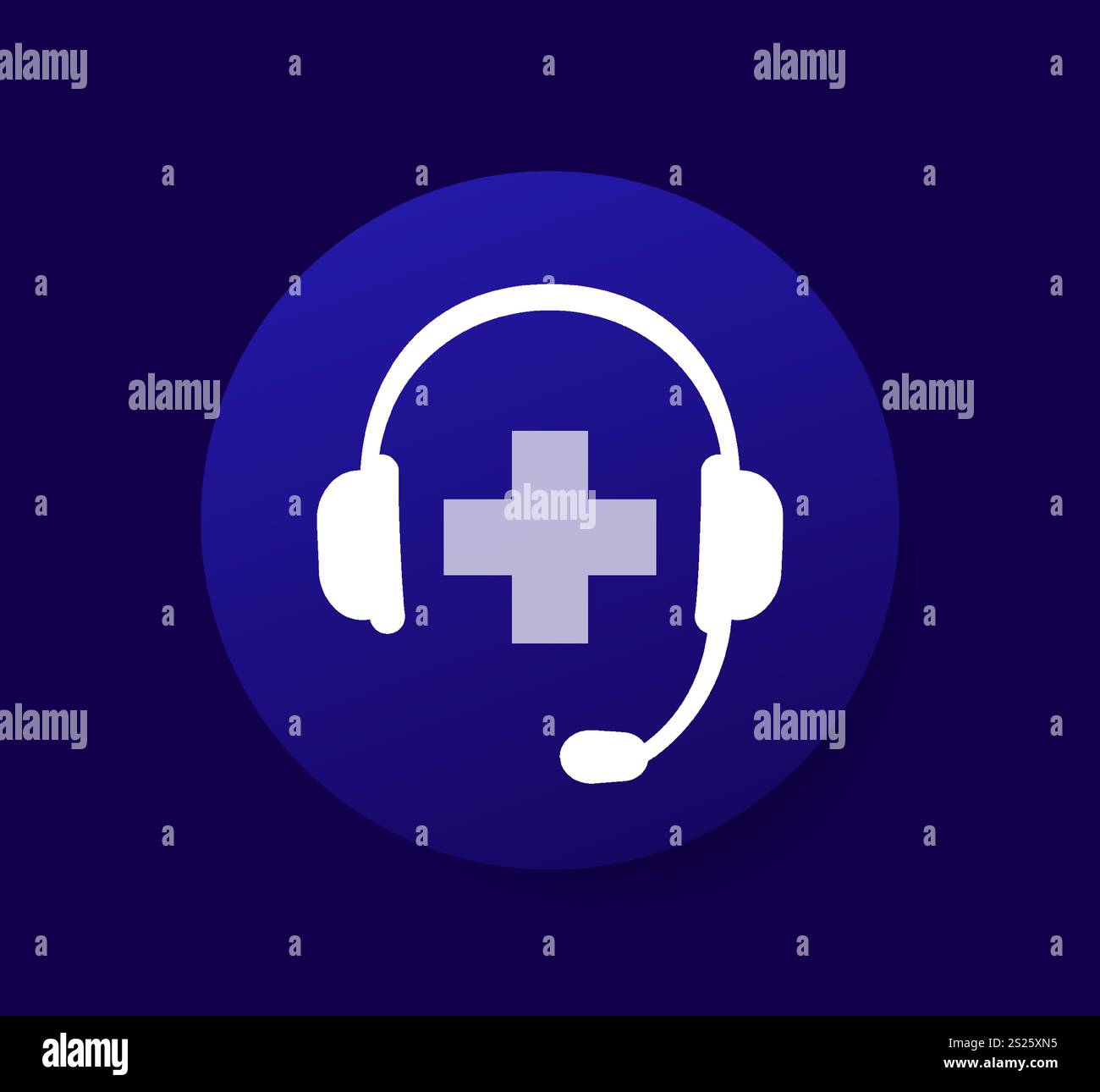 Medical call center vector icon Stock Vector Image & Art - Alamy