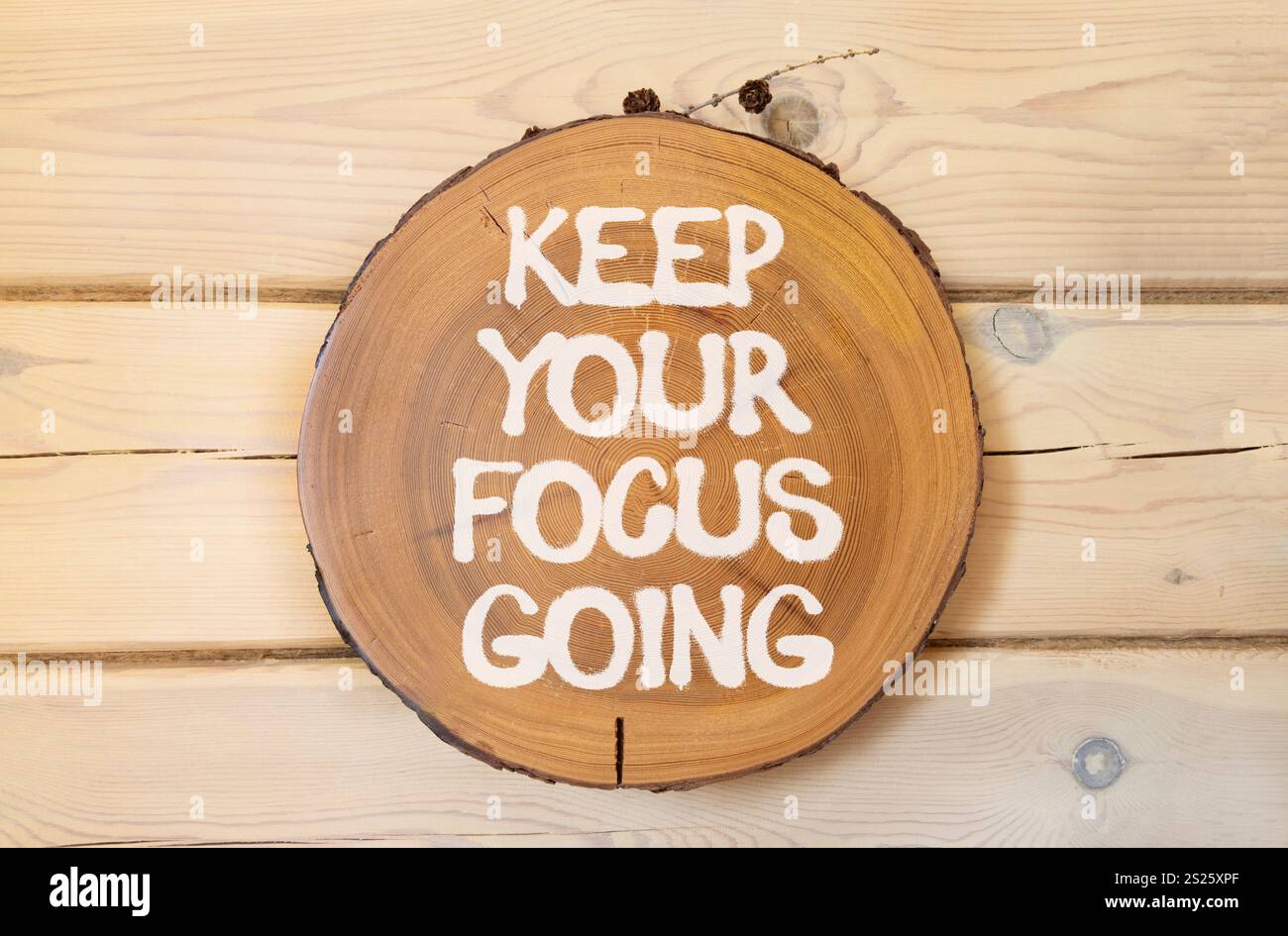 Keep your focus going symbol. Concept words Keep your focus going on ...
