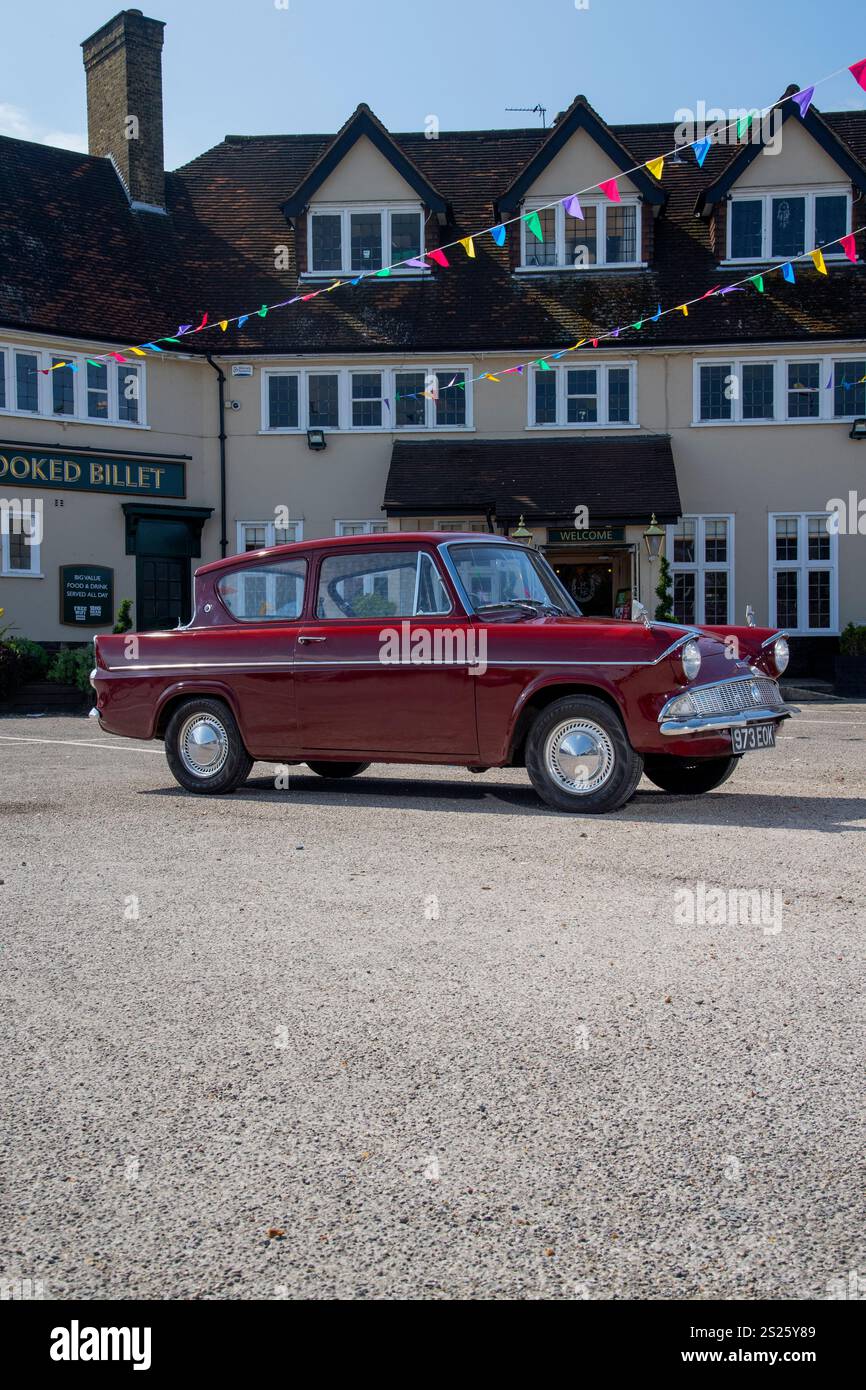 1961 Ford Anglia Deluxe, British classic family car Stock Photo - Alamy