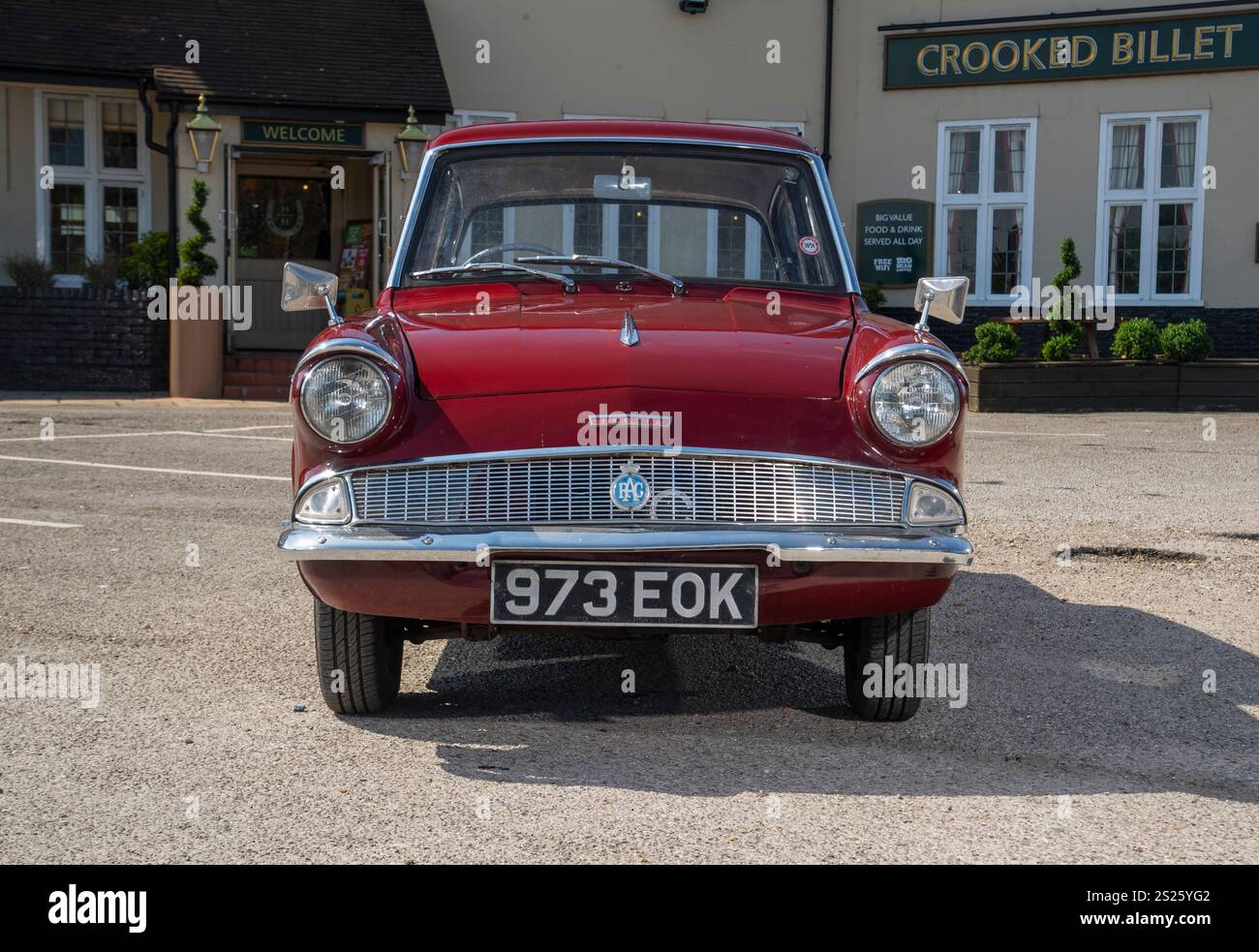 1961 Ford Anglia Deluxe, British classic family car Stock Photo - Alamy