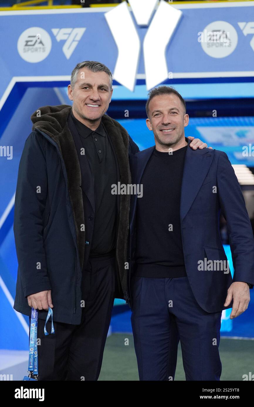 Riyadh, Saudi Arabia. 06th Jan, 2025. Cristian Vieri and Alessandro Del ...