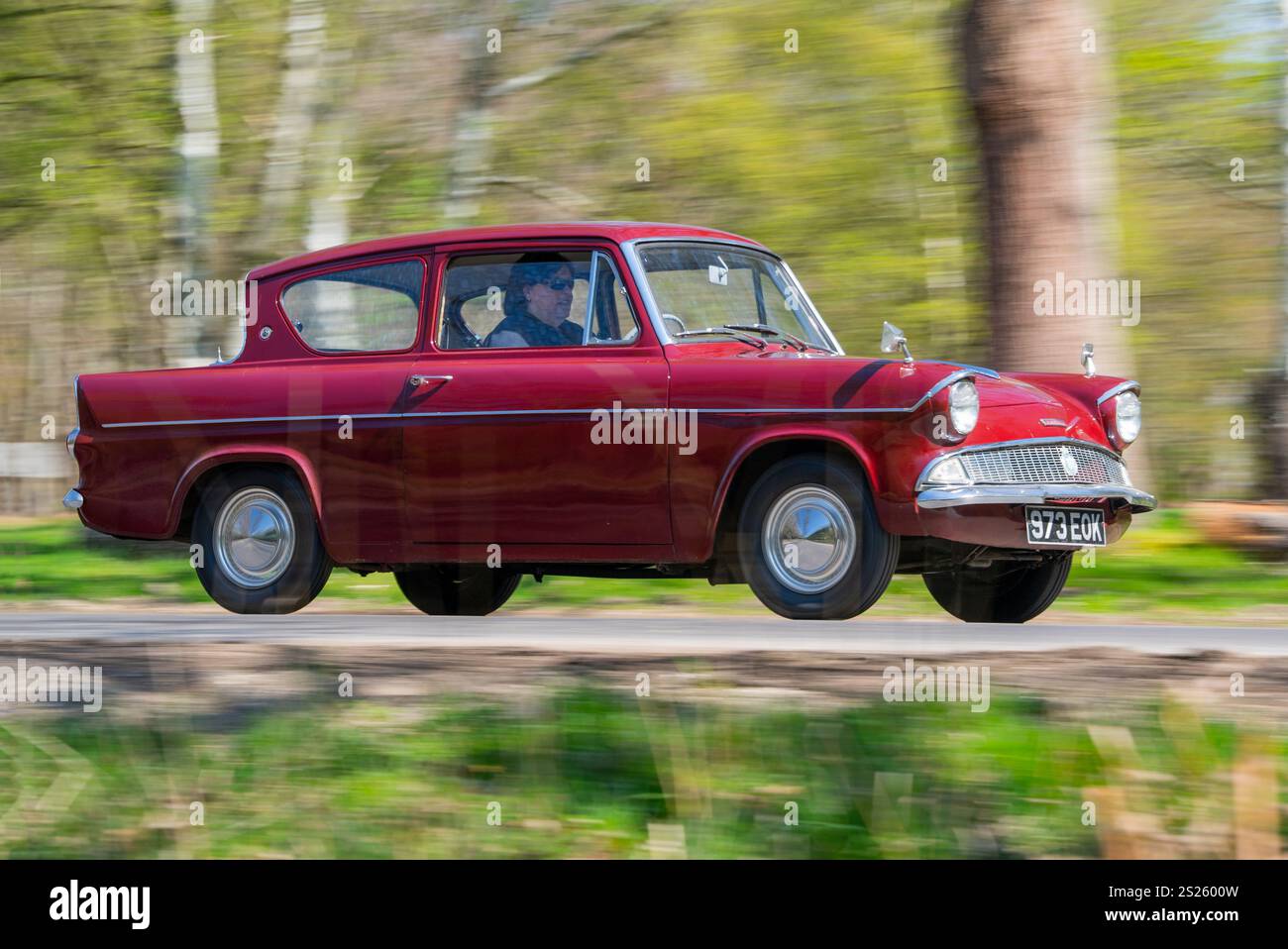 1961 Ford Anglia Deluxe, British classic family car Stock Photo - Alamy