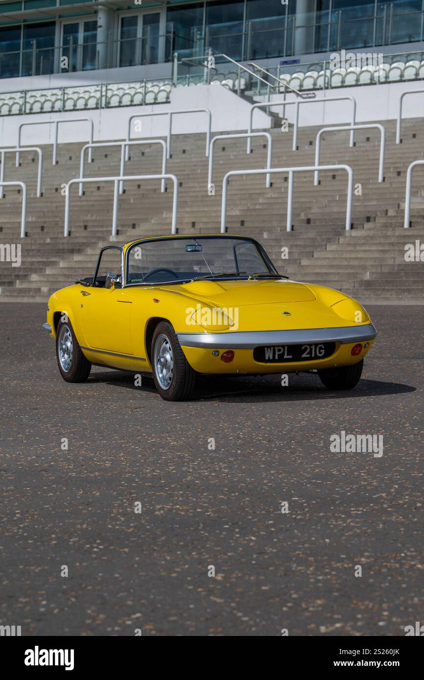 Yellow 1969 Lotus Elan SE S4 classic British sports car Stock Photo - Alamy