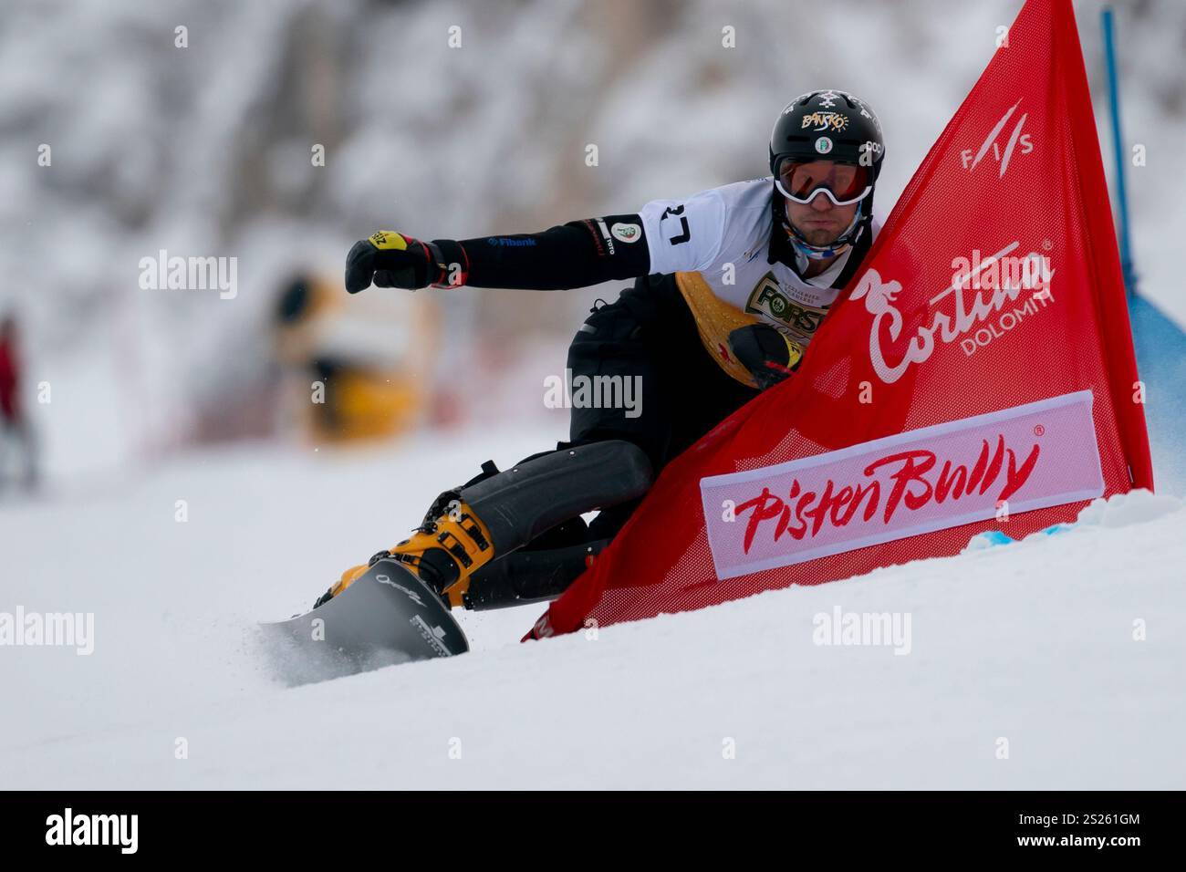 YANKOV Radoslav (BUL) competing in the Visa Fis Snowboard World Cup ...