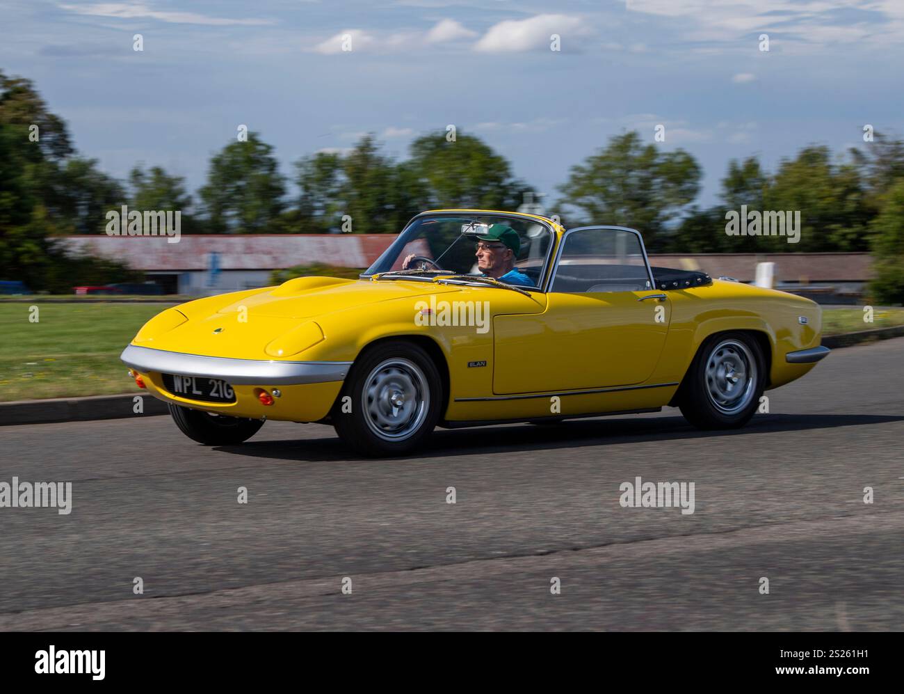 Yellow 1969 Lotus Elan SE S4 classic British sports car Stock Photo - Alamy