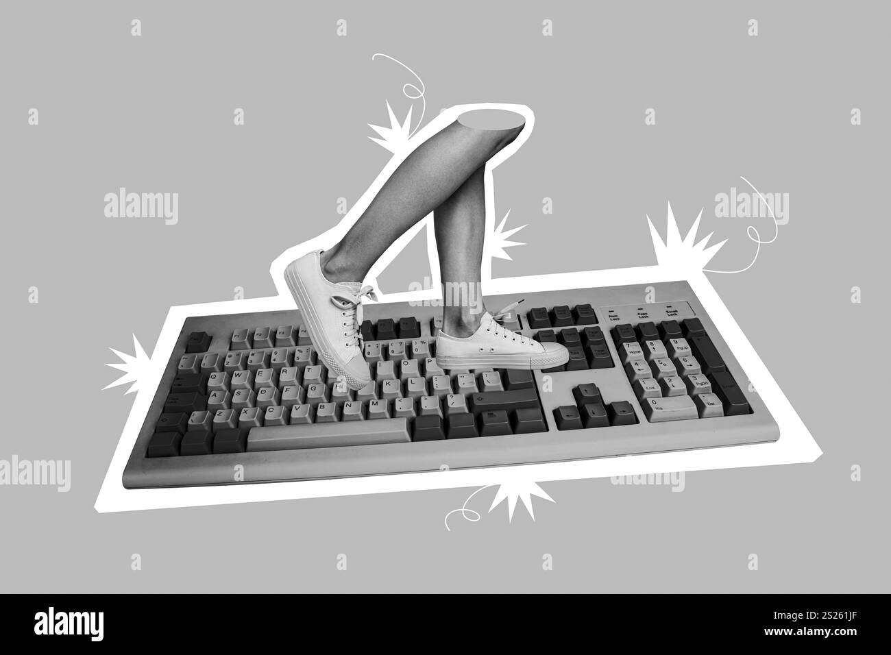 Digital composite hacker Black and White Stock Photos & Images - Alamy