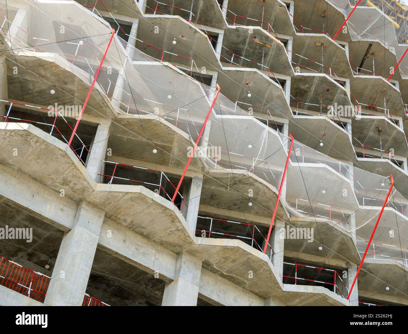 Construction of a monolithic frame of a new house Stock Photo - Alamy