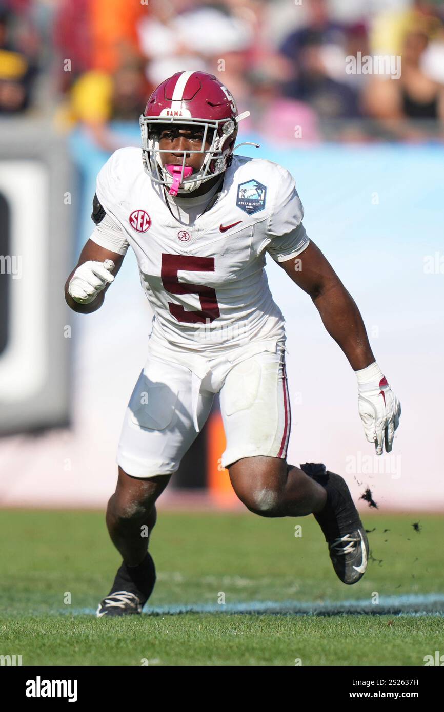 TAMPA, FL - DECEMBER 31: Alabama Crimson Tide defensive back King Mack ...