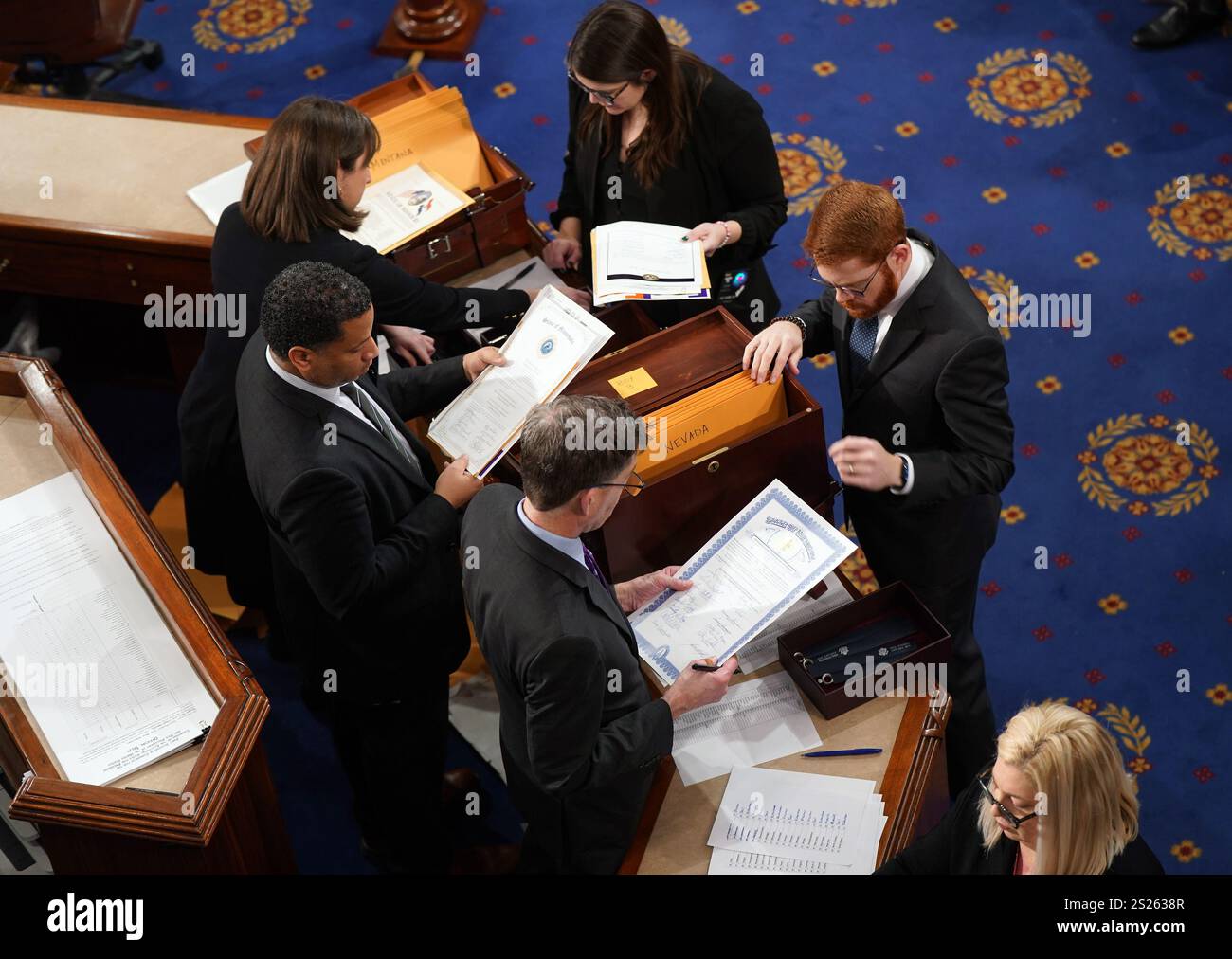 Washington, United States. 06th Jan, 2025. Congressional staff members ...