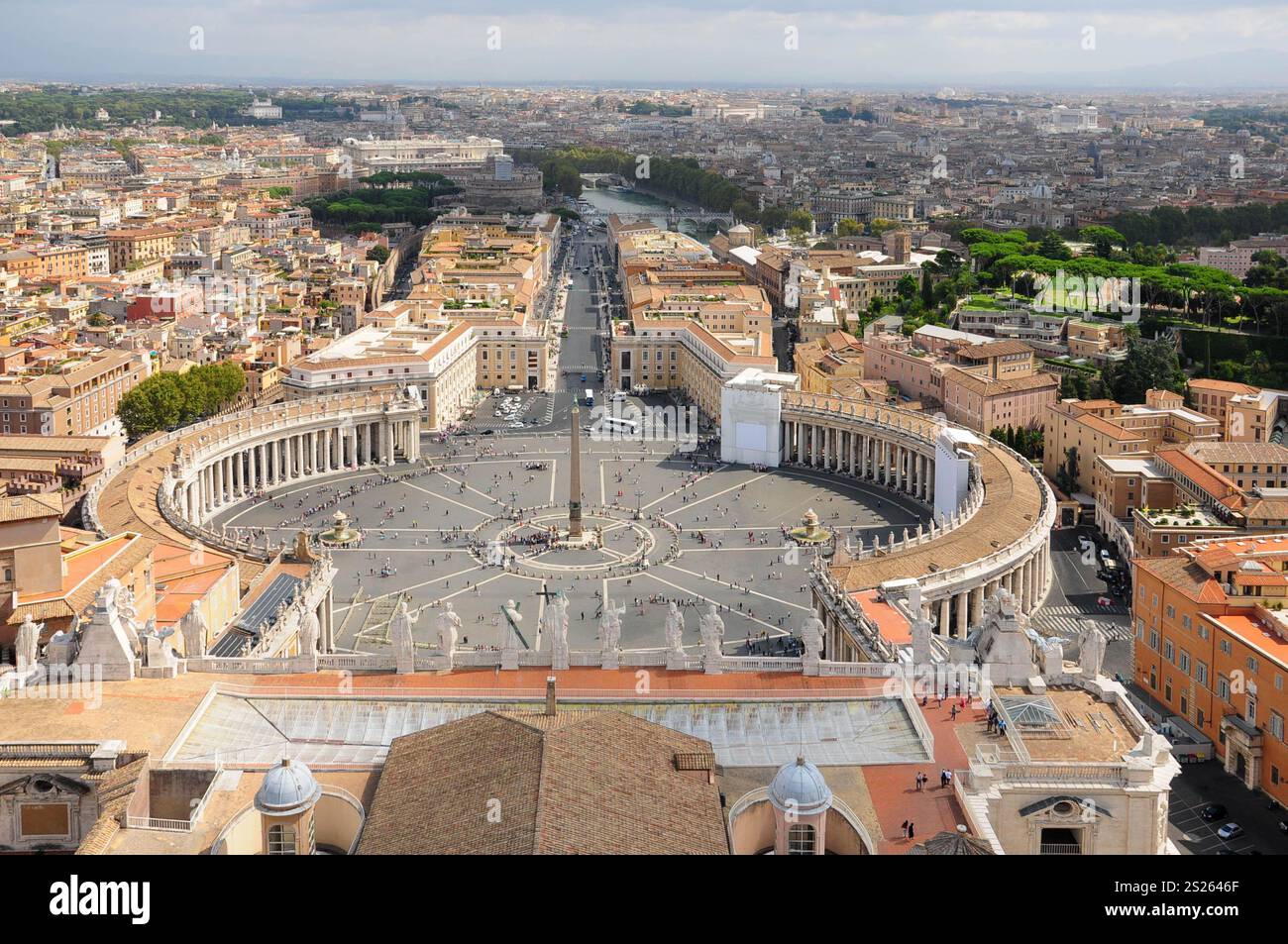 Rome, Lacio, Italy. September 16, 2024: Aerial view of St. Peter's ...