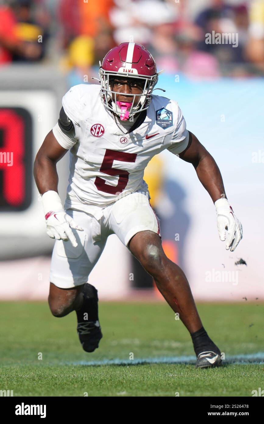 TAMPA, FL - DECEMBER 31: Alabama Crimson Tide defensive back King Mack ...