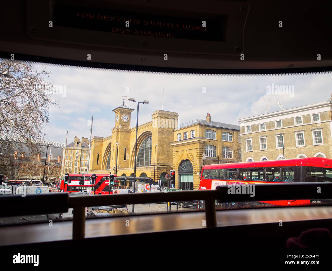 London, United Kingdom - March 28, 2019: View of King's Cross Station ...