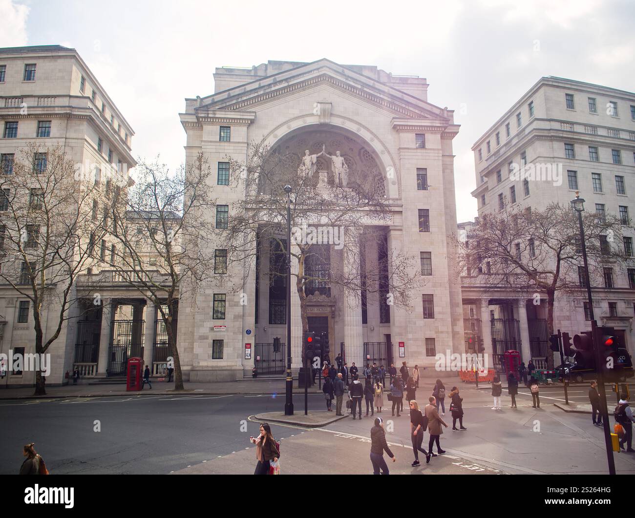 London, United Kingdom - March 28, 2019: Imposing neoclassical ...