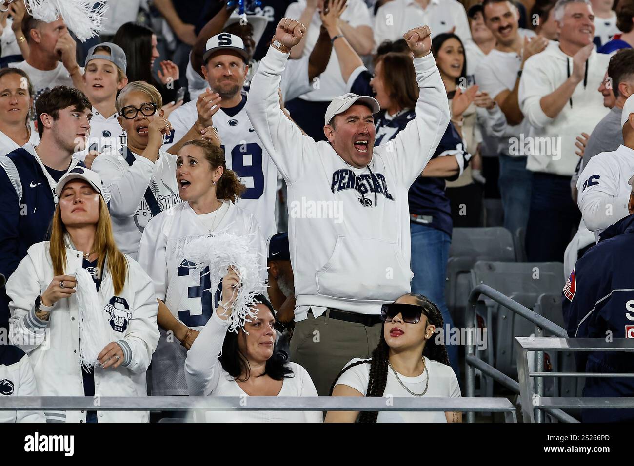 GLENDALE, AZ - DECEMBER 31: Penn State Nittany Lions fans cheer during the Penn State Nittany ...