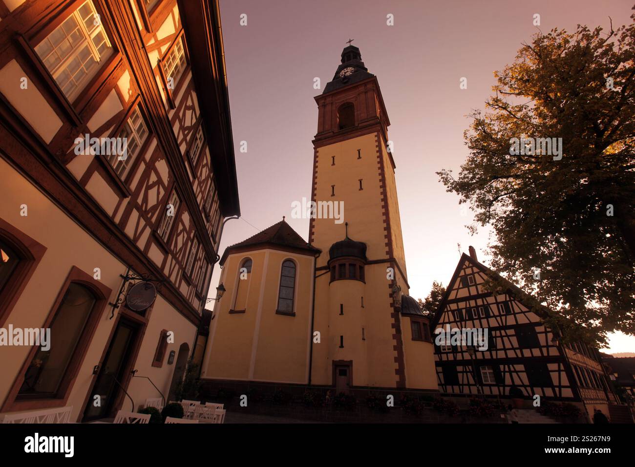 the old town of the villige Schiltach in the Blackforest in the south ...