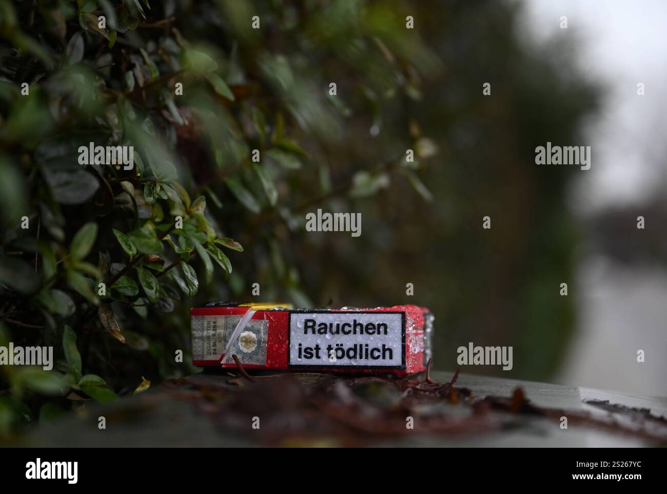 Zigaretten-Schachtel, aufgenommen in Eichenau, Bayern, am 14. Dezember ...