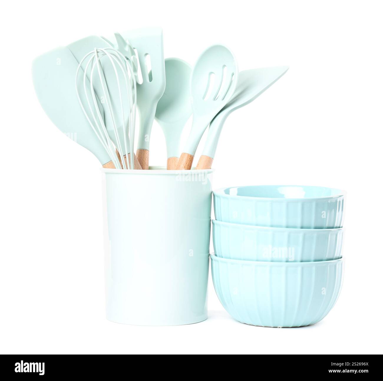 Set of different cooking utensils isolated on white Stock Photo - Alamy