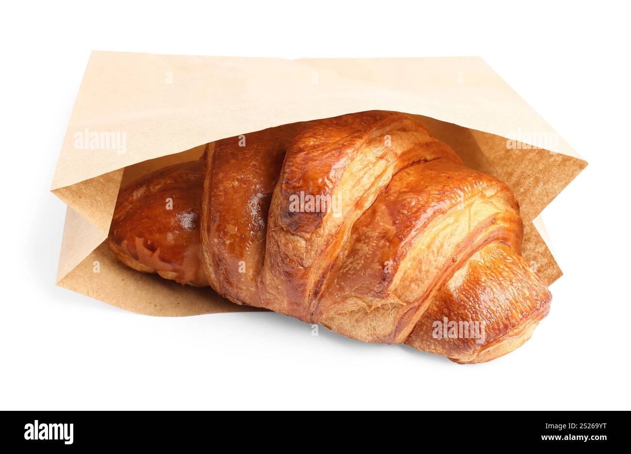French breakfast croissant kraft hi-res stock photography and images ...