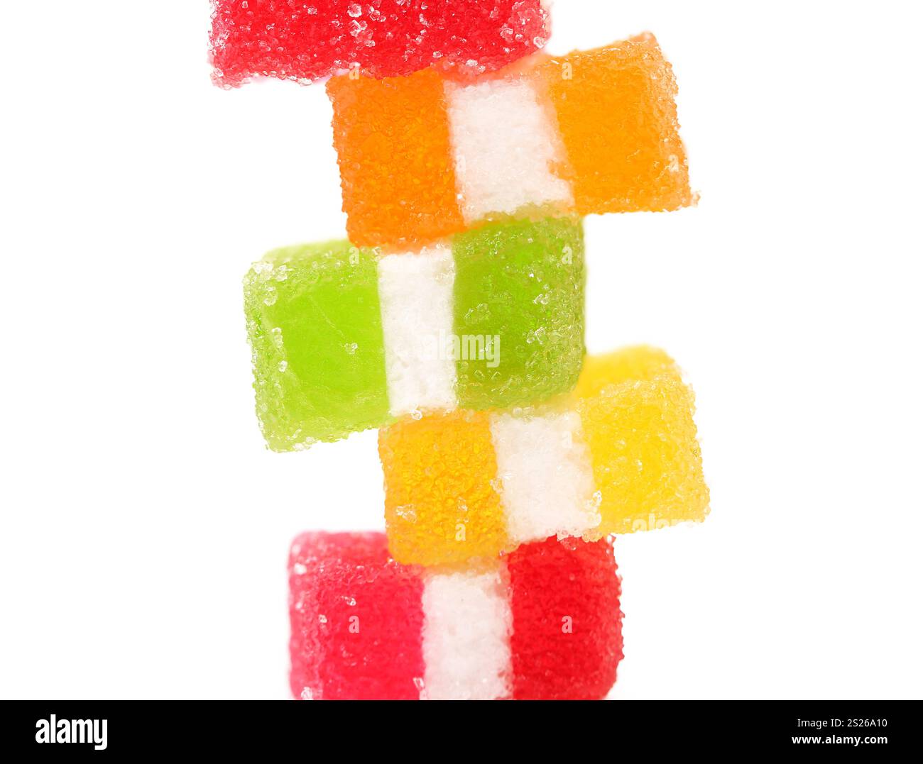 Classic fruit jelly. Close up. White background Stock Photo - Alamy