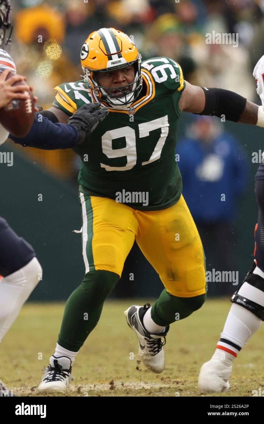 Green Bay Packers defensive tackle Kenny Clark (97) during an NFL ...