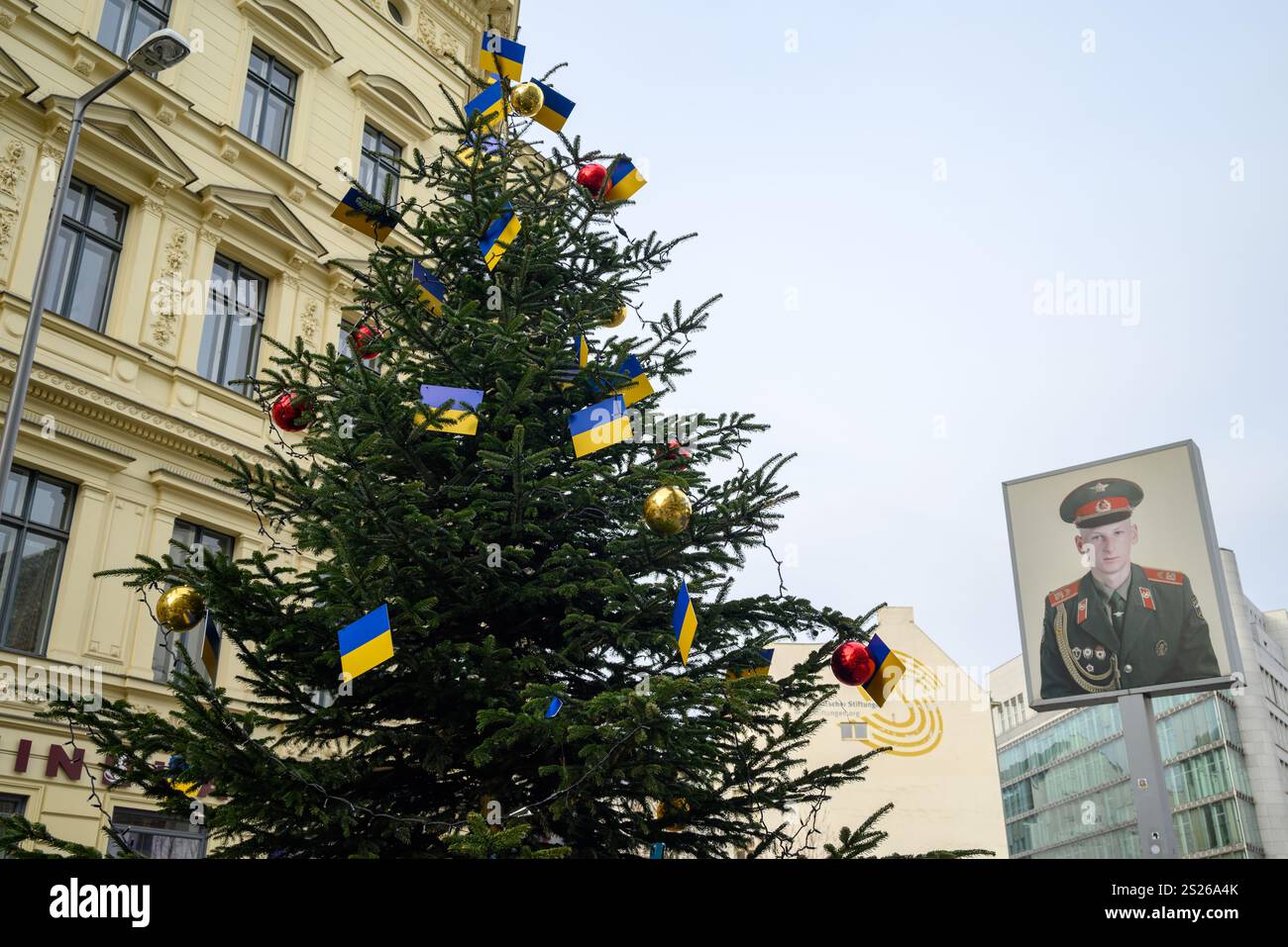 Checkpoint Charlie, famous Berlin Wall crossing point between East and ...