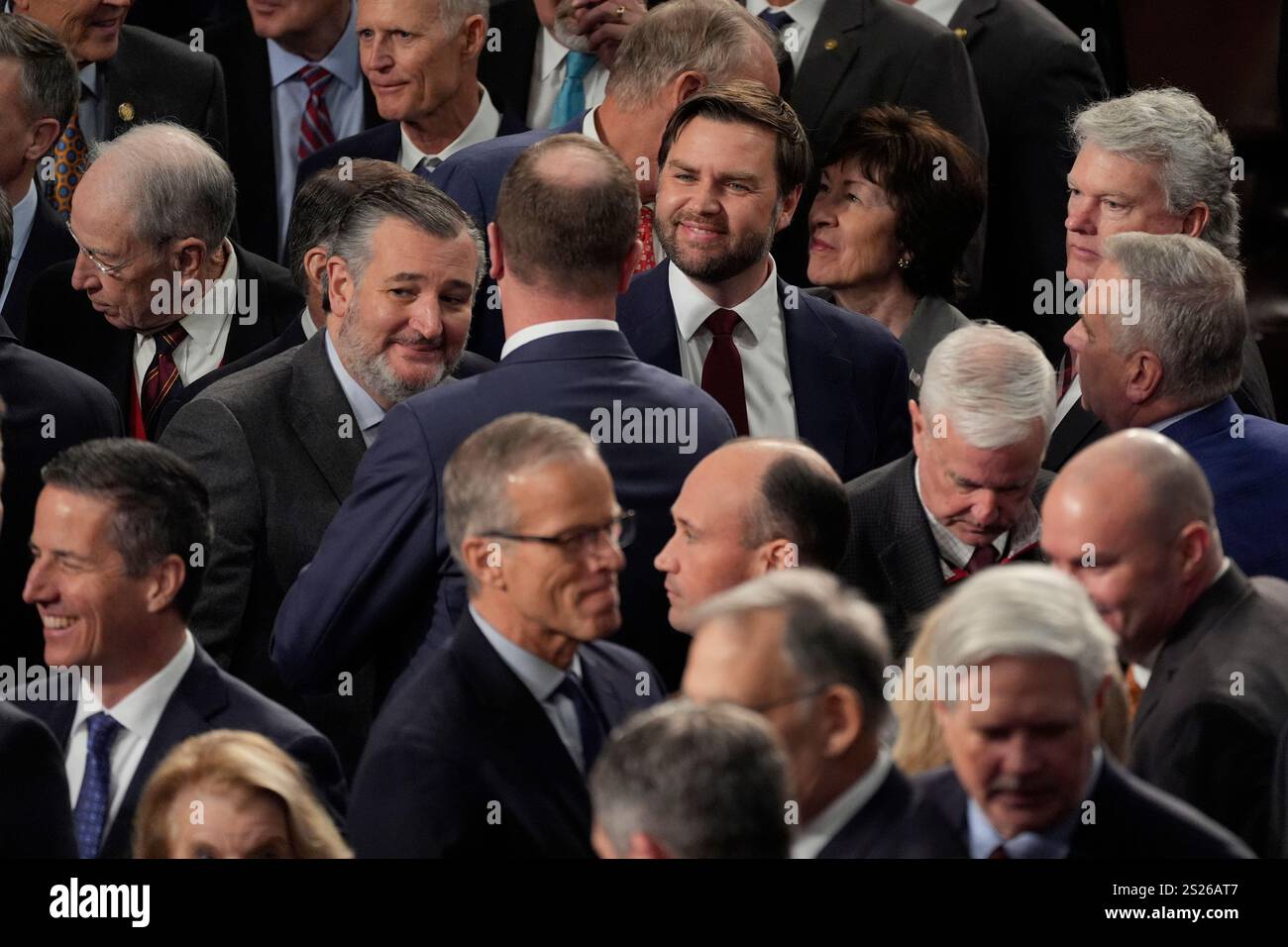 Republicans congratulate Vice President-elect JD Vance after a joint ...