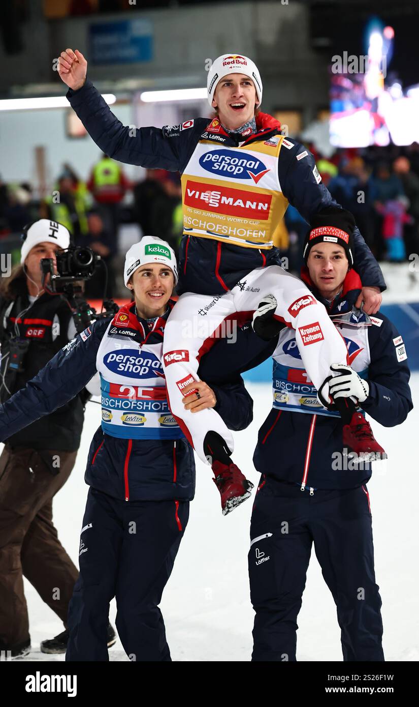 06 January 2025, Austria, Bischofshofen: Nordic skiing, ski jumping, World Cup, Four Hills ...