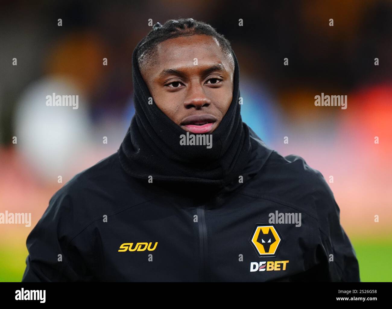 Wolverhampton Wanderers' Jean-Ricner Bellegarde warming up before the ...